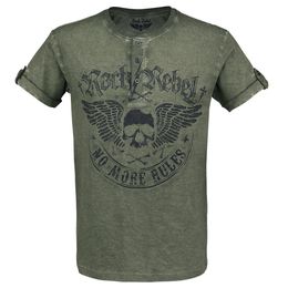 Rock Rebel by EMP Back For More T-Shirt oliv in 3XL M363035