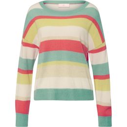 Brigitte von Sch&ouml;nfels Brigitte von Sch&ouml;nfels Kaschmir Streifenpullover Sand/Khaki (Gr&ouml;&szlig;e: 48)