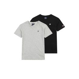 Champion Shirt boy size 104 Light grey / Fire red / Black / White