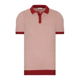 Dandalo Poloshirt Herren Gr&ouml;&szlig;e XL beige / blutrot