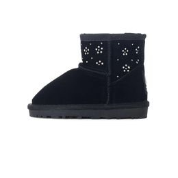 Gooce Snowboots 'Florette' M&auml;dchen Gr&ouml;&szlig;e 25 schwarz / silber