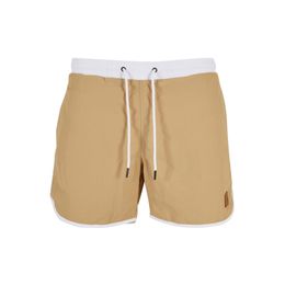 Urban Classics Badeshorts Herren Gr&ouml;&szlig;e 5XL sand / wei&szlig;