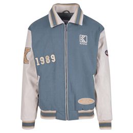 Karl Kani Jacke Herren Gr&ouml;&szlig;e S camel / hellbeige / rauchblau / schwarz Sommerjacke