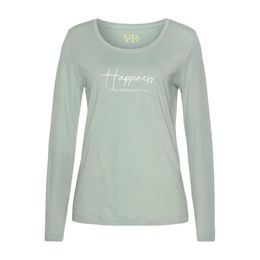 Vivance Schlafshirt Damen Gr&ouml;&szlig;e S/M pastellgr&uuml;n / wei&szlig;