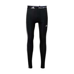 adidas Performance Sporthose 'TECHFIT Compression Training 3-Stripes Long' Herren Gr&ouml;&szlig;e L schwarz / offwhite
