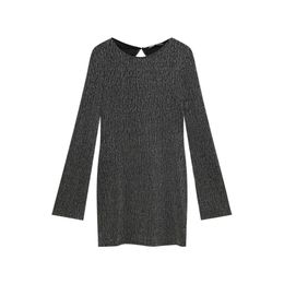 Pull&Bear Pull&bear Kleid Damen Gr&ouml;&szlig;e 42 schwarz / silber Winterkleid