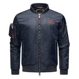 Stone Harbour &Uuml;bergangsjacke 'Berkoo' Herren Gr&ouml;&szlig;e S navy / orange Sommerjacke