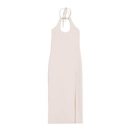 Bershka Kleid Damen Gr&ouml;&szlig;e 40 beige Sommerkleid