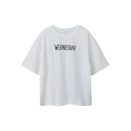 name it T-Shirt 'Dyp Wednesday' M&auml;dchen Gr&ouml;&szlig;e 158/164 saphir / lila / schwarz / wei&szlig;