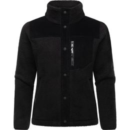 Ragwear Fleecejacke 'Appopis Block' Damen Gr&ouml;&szlig;e S schwarz