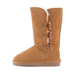 Gooce Snowboots 'Cornice' Damen Gr&ouml;&szlig;e 37 kastanienbraun / wei&szlig; Winterschuhe