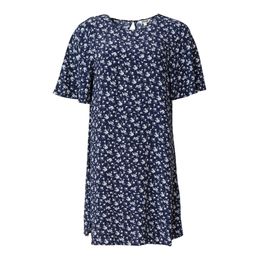 Indiska Tunika 'Samira' Damen Gr&ouml;&szlig;e XL navy / wei&szlig;