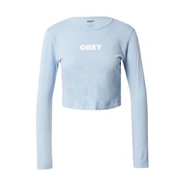 Obey Shirt Damen Gr&ouml;&szlig;e XL hellblau / wei&szlig;