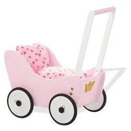 Puppenwagen Pinolino "Prinzessin Lea", rosa, Puppenwagen, KinderB:55cm H:58cm T:35cm, Holz, Made in Europe, B:55cm H:58cm T:35cm