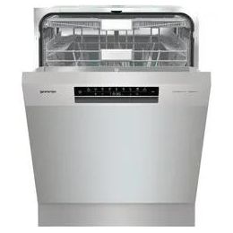 Gorenje Unterbaugeschirrspüler "GU 673A61X", A (A-G), silber (silberfarben), B:59,8cm H:81,6cm T:57,5cm, Geschirrspüler, Energieeffizienzklasse A