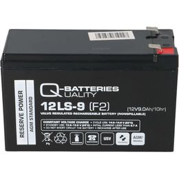 Quality Batteries - Q-Batteries 12LS-9 12V 9Ah F2 agm 10 Jahre Akku