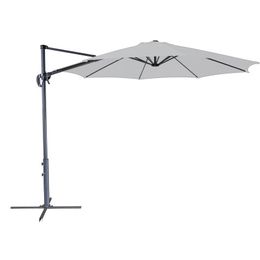 Doppler - Derby Sonnenschirm / Ampelschirm 'Ravenna Smart 300', ø 300 cm, grau, Bezug aus 100% Polyester, Gestell aus Aluminium, 13,8 kg