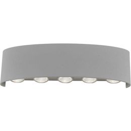 Paul neuhaus LED-Wandleuchte 9489-21 silber, 8 w, 1200 lm, 3000 k, IP54