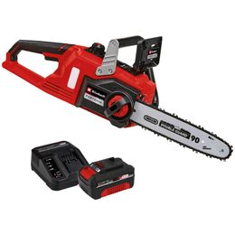 Akku-Kettensäge Einhell "Einhell Power X-Change Akku-Kettensäge FORTEXXA 18/30 (1x 4,0Ah)", rot, B:27,50cm H:24,90cm T:72,50cm, Kunststoff, Metall, Kettensägen, Akku und Ladegerät im Lieferumfang enthalten