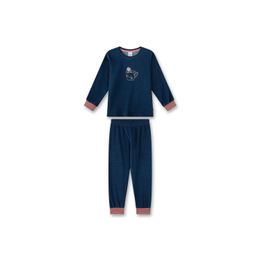 Schlafanzug Sanetta "Pyjama" Gr. 104, blau, Kinder, Obermaterial: 80% Baumwolle CO. 20% Polyester PES., Homewear-Sets