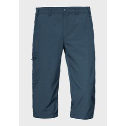 Schöffel 3/4-Hose SCHÖFFEL "Pants Springdale1" Gr. 48, Normalgrößen, blau (8180, blau), Herren, Oberstoff: 100% Nylon, Hosen