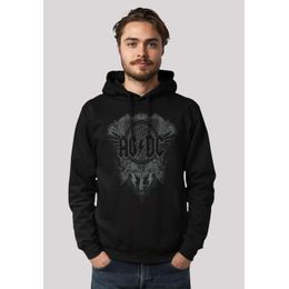 Kapuzenpullover F4NT4STIC "AC/DC Rock Musik Band Black Ice" Gr. 4XL, schwarz, Herren, Obermaterial: 85% Baumwolle, 15% Polyester, Pullover, Premium Qualität