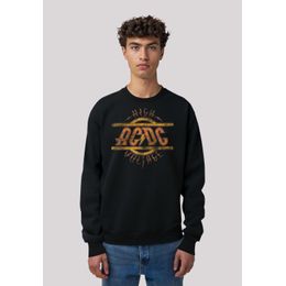 Sweatshirt F4NT4STIC "AC/DC Rock Musik Band High Voltage Logo Distressed" Gr. L, schwarz, Herren, Obermaterial: 85% Baumwolle, 15% Polyester, Sweatshirts, Premium Qualität