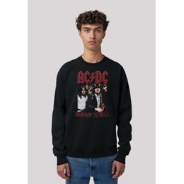 Sweatshirt F4NT4STIC "AC/DC Rock Musik Band Highway To Hell" Gr. L, schwarz, Herren, Obermaterial: 85% Baumwolle, 15% Polyester, Sweatshirts, Premium Qualität