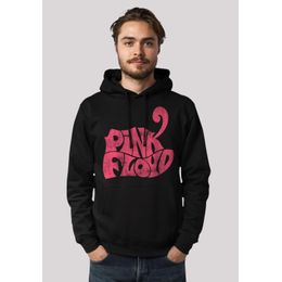 Kapuzenpullover F4NT4STIC "Pink Floyd Retro Logo NAVY" Gr. L, schwarz, Herren, Obermaterial: 85% Baumwolle, 15% Polyester, Pullover, Premium Qualität