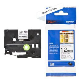 Brother - Schriftbandkassette 12mm weiss/schwarz TZEN231 (TZe-N231)