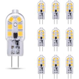 G4 led 2 w 12 v ac/dc Kaltweiß 6000 k für Dunstabzugshaube, 200 lm, entspricht G4 10 w 20 w Halogenlampe, nicht dimmbar, Bi-Pin-LED G4 12 v für