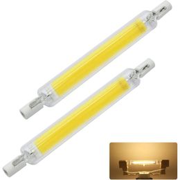 R7S LED-Glühbirne 118 mm, 10 w AC220 V/230 v, nicht dimmbare lineare Glühbirne, doppelseitiger Reflektor, energieeffiziente COB-R7S-Glühbirnen,