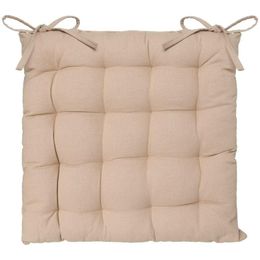 Edm Sitzauflage aus Baumwolle Leinen 38×38 cm - Atmosphera créateur d'intérieur