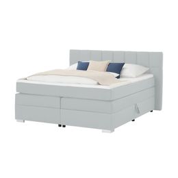 Möbel Kraft Boxspringbett Kex 2.0 - grau - Materialmix - 202 cm - 111 cm - Möbel Kraft