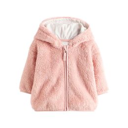 next Fleece Jacket girl Pink size 9-12 mths
