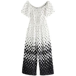 next Jumpsuit Damen Größe 5XL schwarz / weiß