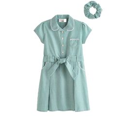 next Kleid Mädchen Größe 158 grün / weiß
