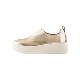 next Sneaker Damen Größe 37.5 gold / naturweiß