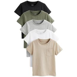 next T-Shirt Jungen Gr&ouml;&szlig;e 98 sand / grau / gr&uuml;n / schwarz / wei&szlig;