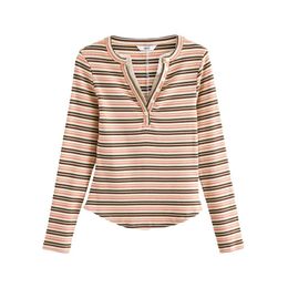 next Shirt Damen Größe 6XL braun / pink / weiß
