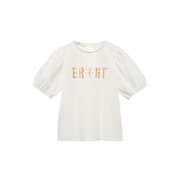 Mango Kids T-Shirt 'VIRGO' M&auml;dchen Gr&ouml;&szlig;e 164 gold / offwhite