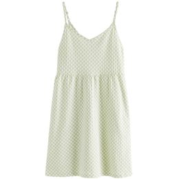 next Kleid Damen Gr&ouml;&szlig;e 44 oliv / wei&szlig;