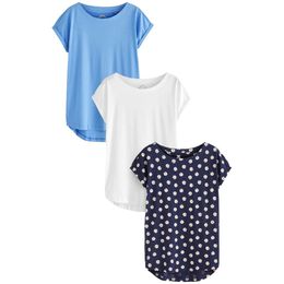 next Shirt female Blue, White size 8