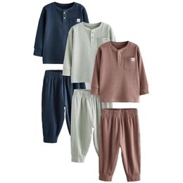 next Set: Sweatshirt und Hose M&auml;dchen Gr&ouml;&szlig;e 80 navy / braun / gr&uuml;n