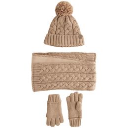 next Set: M&uuml;tze, Handschuhe und Schal Gr&ouml;&szlig;e XL beige