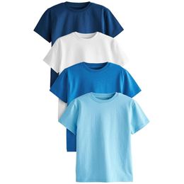 next Shirt Jungen Gr&ouml;&szlig;e 116 blau / wei&szlig;