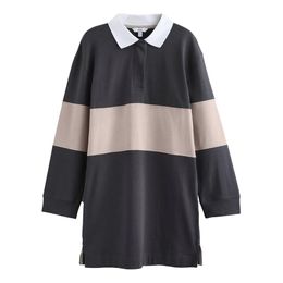 next Kleid Damen Gr&ouml;&szlig;e 44 beige / schwarz / wei&szlig; Winterkleid