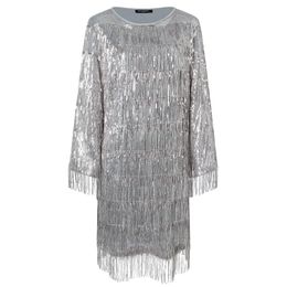 ana alcazar Cocktailkleid 'Tabora' Damen Gr&ouml;&szlig;e 36 silber