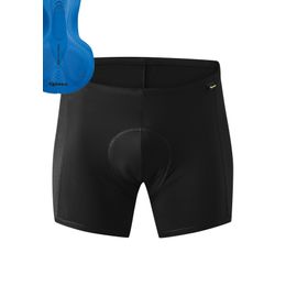 Fahrradhose Gonso "Sitivo U M" Gr. L, Normalgrößen, blau, Herren, 92% Polyamid, 8% Elastan, Hosen, Herren Fahrradunterhose, atmungsaktive Radhose mit Sitzpolster, Tight Fit