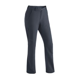 Funktionshose Maier Sports "Helga" Gr. 17, Kurzgrößen, grau, Damen, 91% Polyester, 9% Elasthan, Hosen, warme Damen Outdoorhose, robuste Wanderhose, Regular Fit